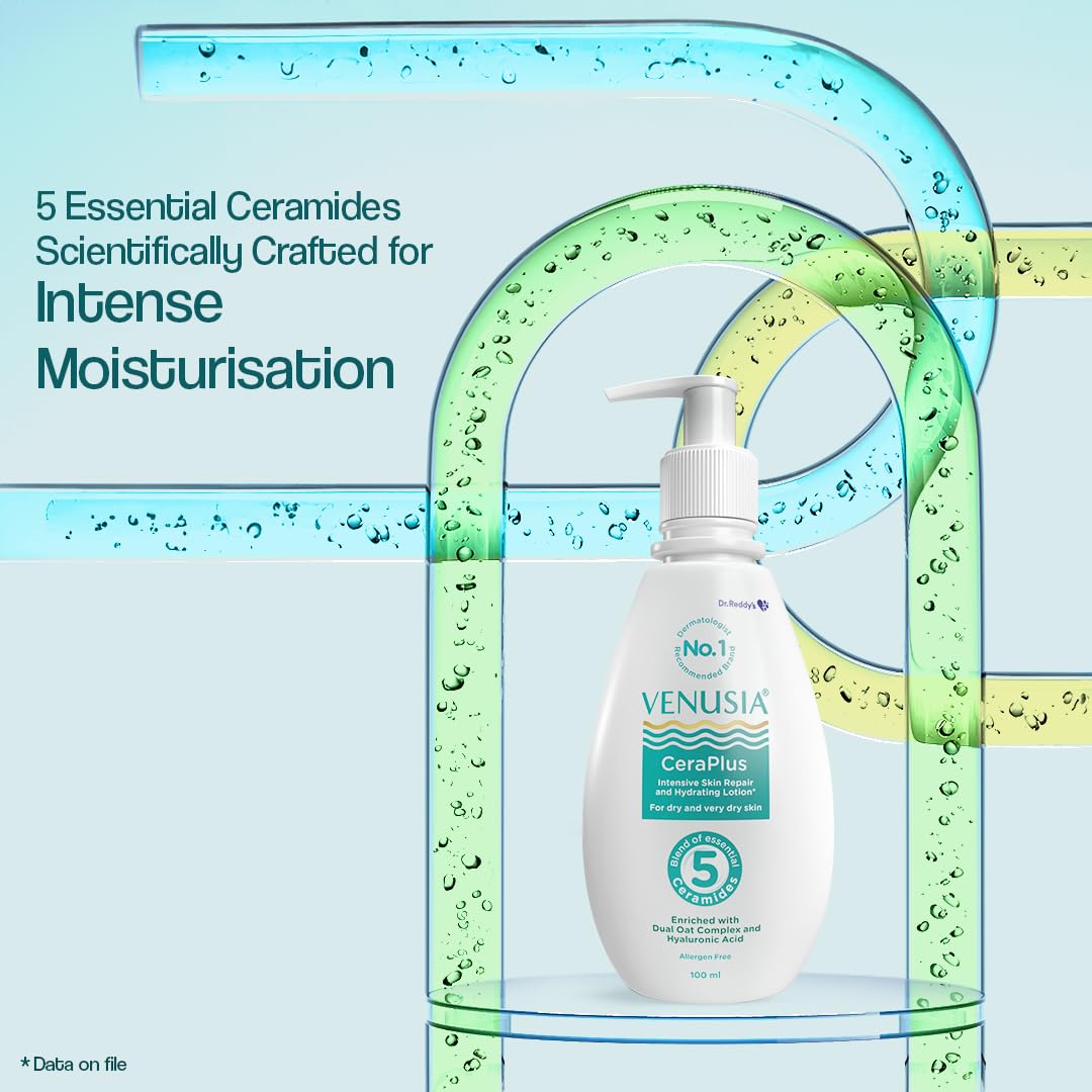 Venusia Ceraplus Lotion for Dry Skin 5 Essential Ceramides for Deep mo ...