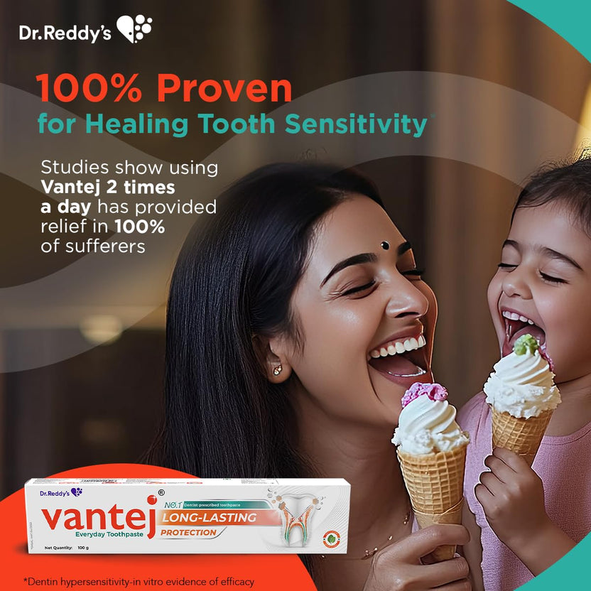 Vantej Toothpaste for Sensitive Teeth Dentist recommended sensitivity ...