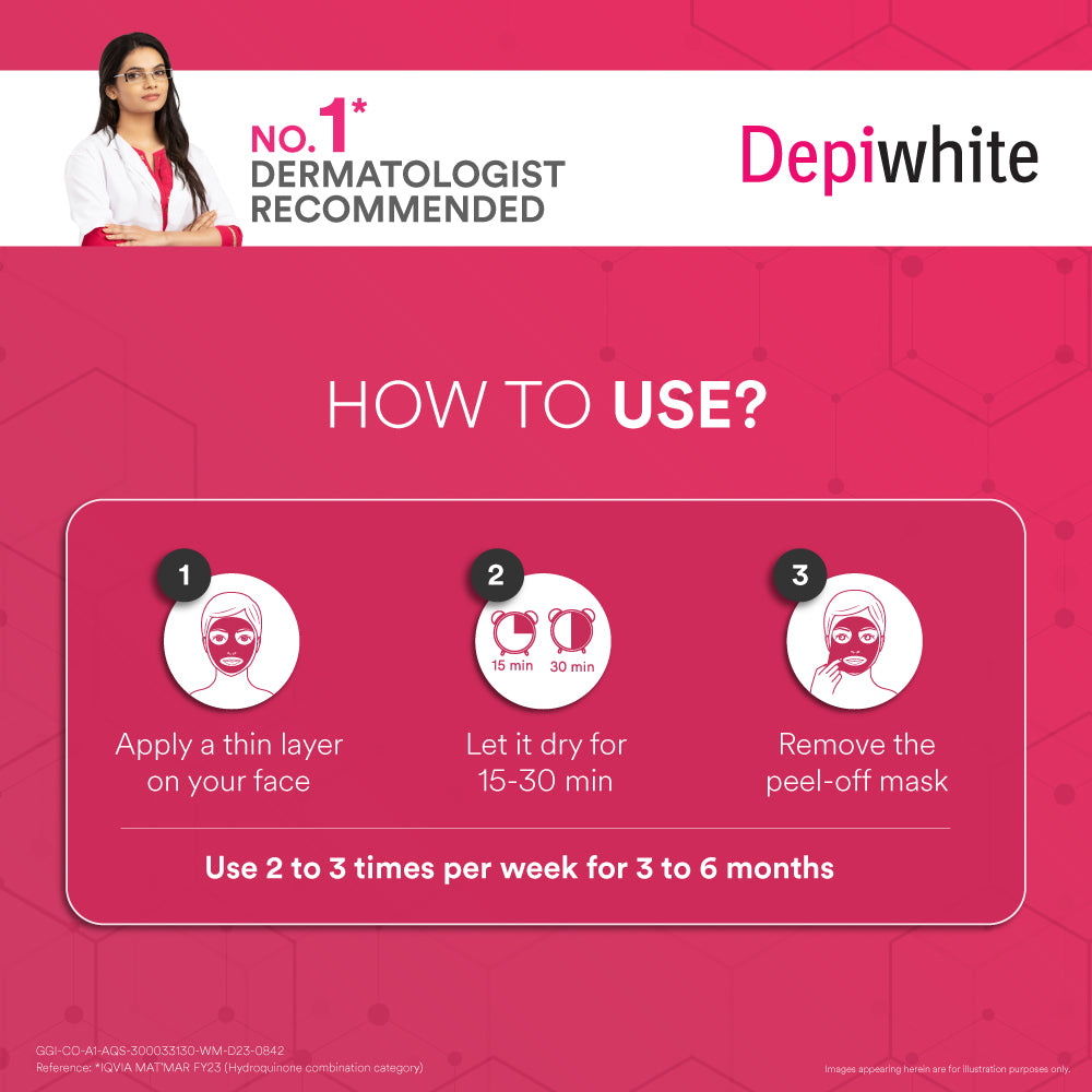 Dr. Reddy’s Depiwhite Peel-Off Mask For Reducing Dark Spots & Pigmenta ...