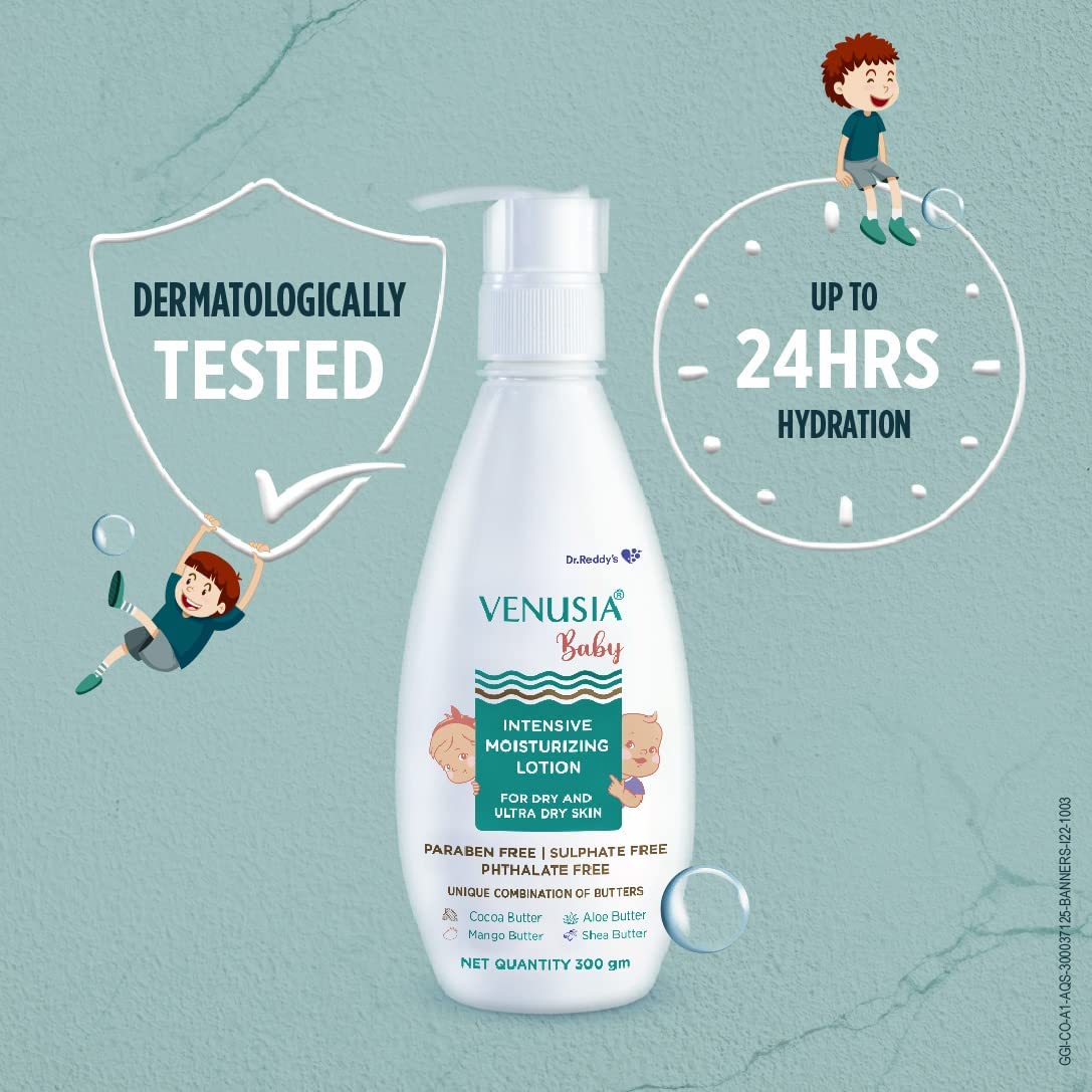 Dr. Reddy's Venusia Baby Intensive Moisturizing Lotion, provides soft ...