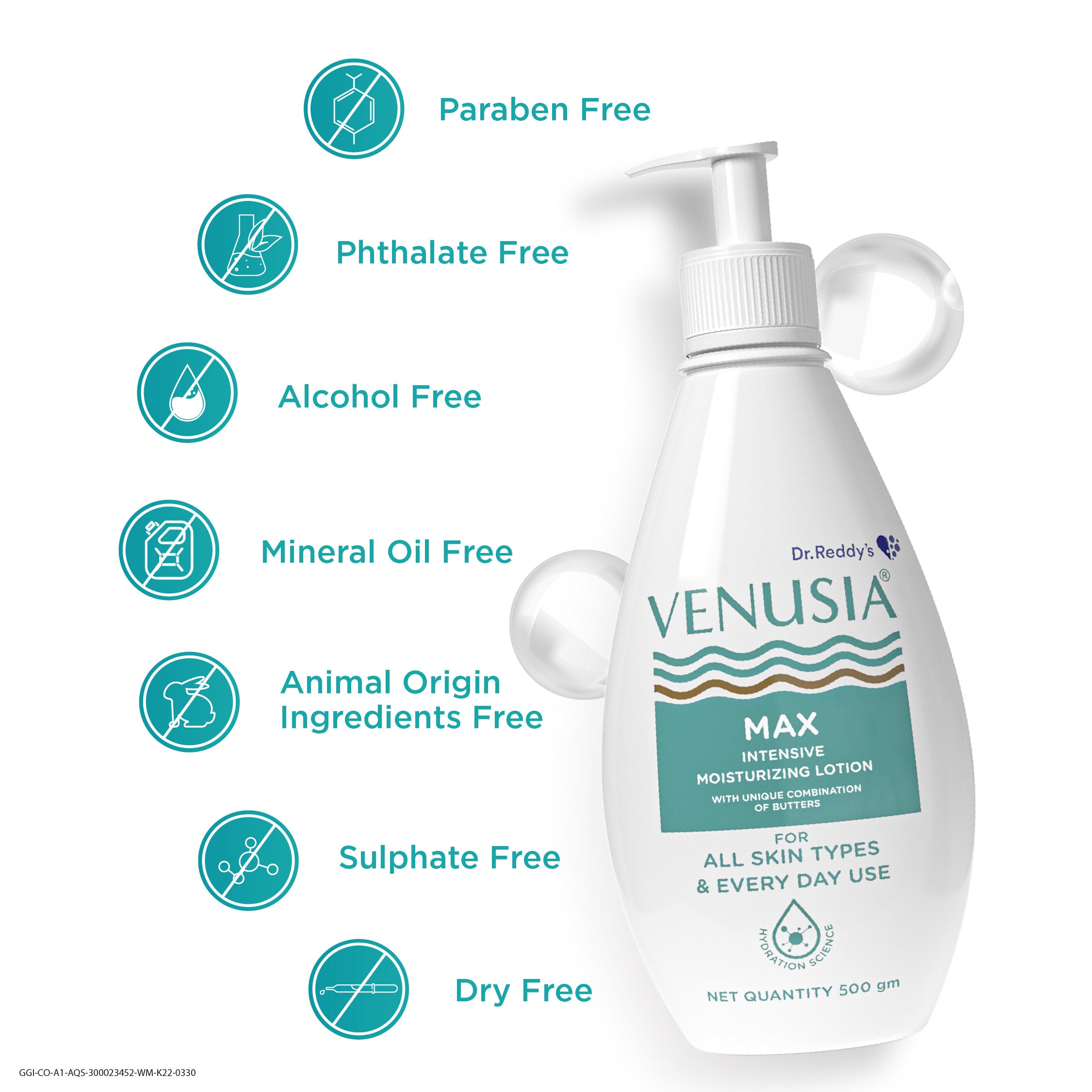 Dr. Reddy's Venusia Max Moisturizing Lotion for Daily Use for Dry Skin ...